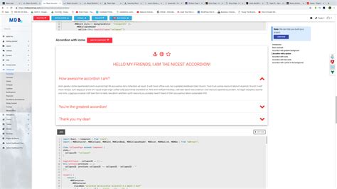 react accordion bootstrap 4 and material design not
