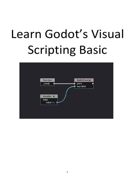 learn godot s visual scripting basic pdf parameter computer