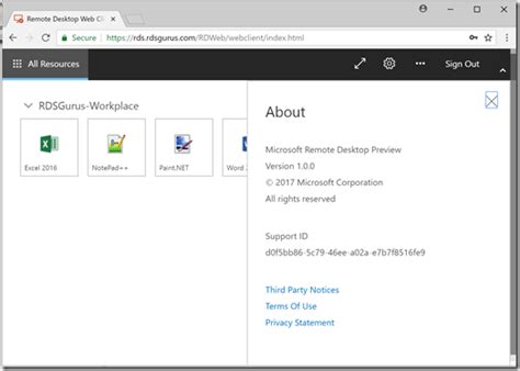 rd web microsoft