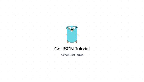 go json tutorial