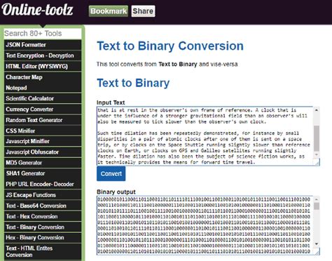 best websites to convert text to binary online