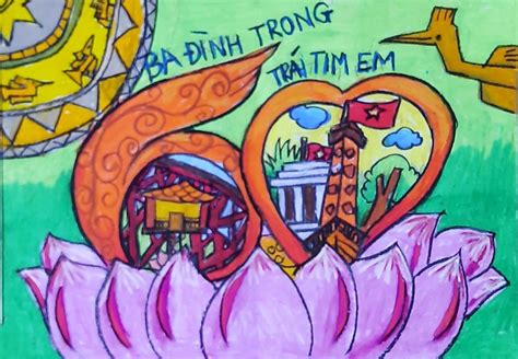 Vẽ Tranh Hà Nội Trong Em Đơn Giản Đẹp Cho Học Sinh Thủ Đô