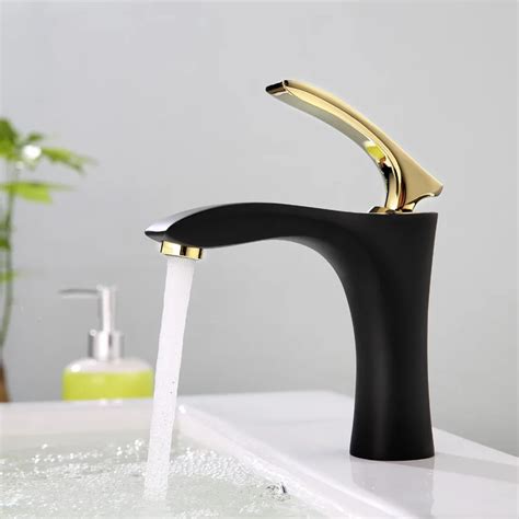 Luxury Modern Elegant Solid Brass Bathroom Sink Faucet Single Handle