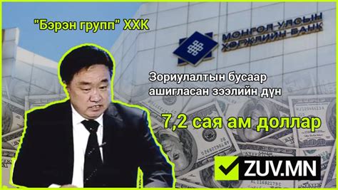 Бэрэн групп ХХК ийн захирал Б Мөнхтөр ХБ ны зээлээс хувийн хэрэгцээнд 1