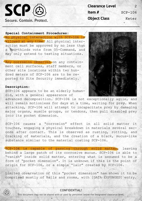 Scp 106 Radical Larry Scp Foundation Amino