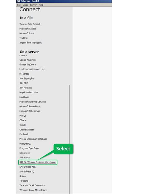 how to publish tableau data source as extractor in sap