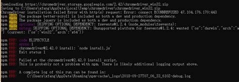 npm install 出现chromedriver错误的解决 csdn博客