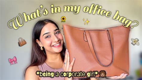 Whats In My Office Bag 👜 Essentials 💸🌷💅 Rashi Shrivastava Youtube