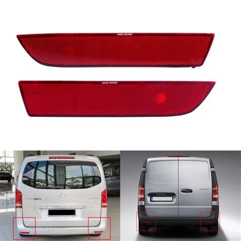 Rechts Links Rot Reflektor Rückstrahler Für Mercedes V Klasse Vito