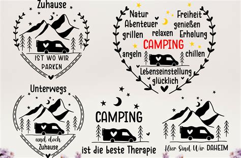 Camping Svg Bundle Camper Svg Grafik Von Atdigitaldesigns · Creative