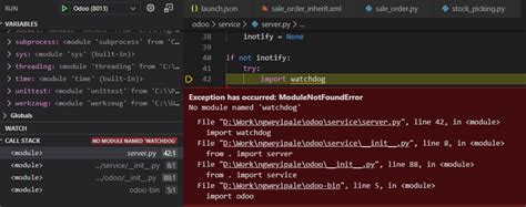 vscode python 🚀 حدث الاستثناء modulenotfounderror