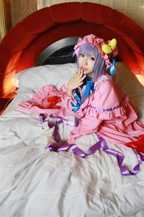 The Big Imageboard Tbib 1girl Asian Bed Blanket Cosplay Crescent
