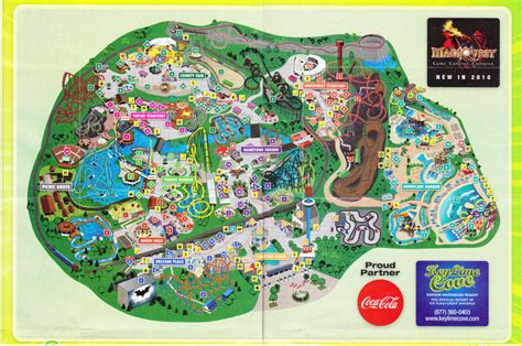 Six Flags Great America 2010 Park Map