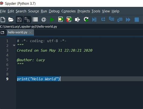 how to write hello world program in python vidyabhandar