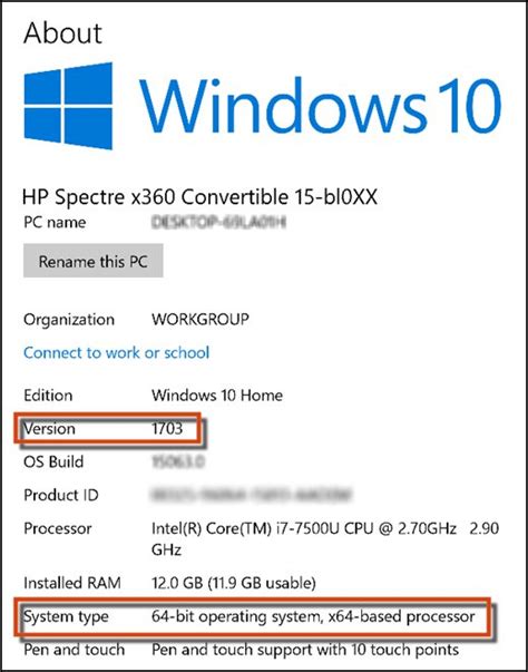 hp pcs is the windows version on my computer 32 bit or 64 bit hp