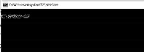 how to clear screen in python