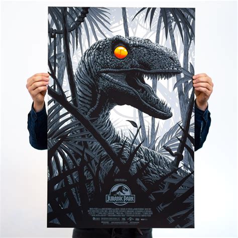Jurassic Park Clever Girl Variant By Florey Vice Press