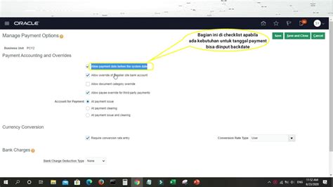 oracle fusion ptp part 19 payables setup manage payment options youtube