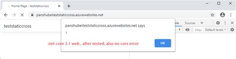 q configure cors for azure static web apps preview stack overflow