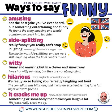 Other Ways To Say Funny In English 🤣 • Learn English With Harry 👴