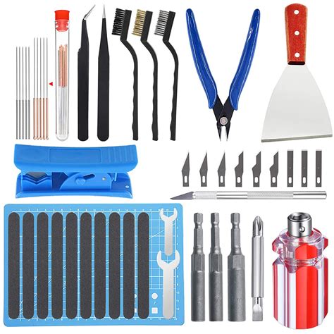 Sooway 36 Pièces Kit Doutils Dimprimante 3d Comprend Supprimer