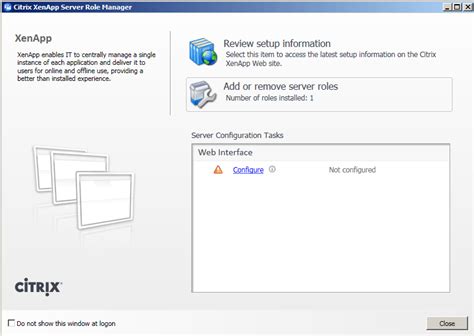 how to install and configure citrix web interface