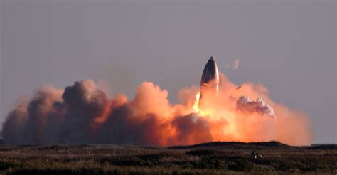 Watch Spacexs Starship Prototype Explodes On Landing After Test