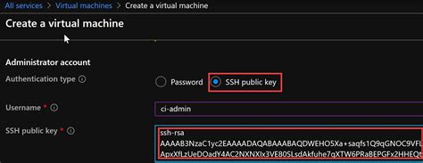 ssh keys to access your vms securely