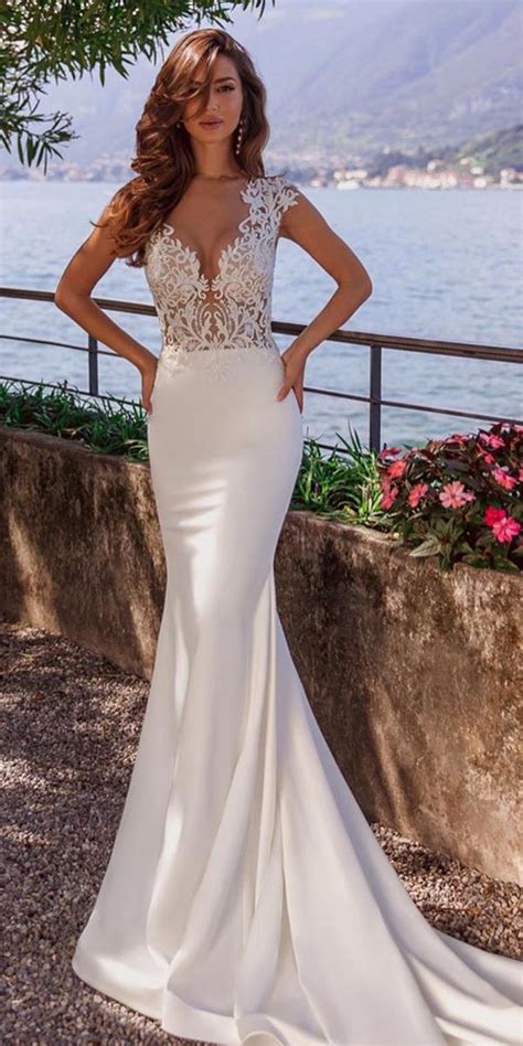 18 Satin Mermaid Wedding Dresses For Extraordinary Brides Wedding
