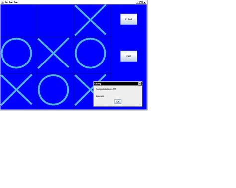 create or make simple tic tac toe swing based gui java program source