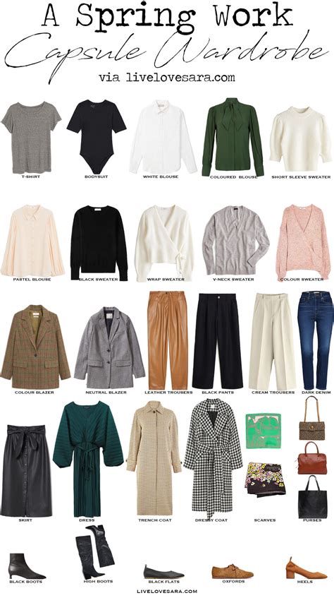 How To Build A Spring Work Capsule Wardrobe Livelovesara