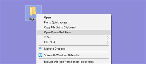 how to add “open powershell here” to the right click menu for a folder