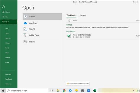 how to recover deleted or lost excel files