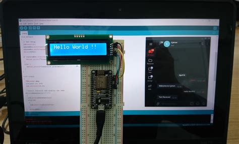 displaying telegram message on 3 3v serial lcd using nodemcu esp8266