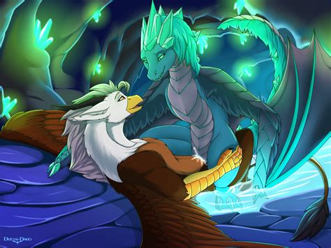Rule 34 Auroth The Winter Wyvern Avian Beak Blue Body Blue Fur Blue