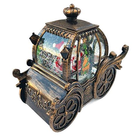 Decoratiune Luminoasa Muzicala Cu Tematica De Craciun Caleasca Mos