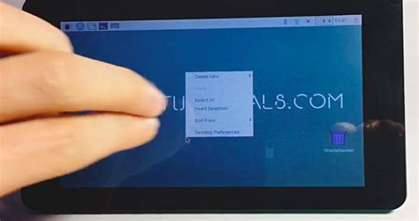raspberry ri touch screen setup right click with twofing