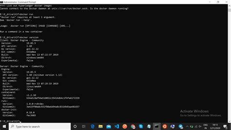 why i m i getting cannot connect to docker daemon error while