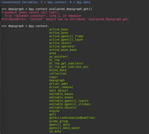 context object has no attribute evaluated depsgraph get