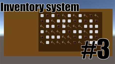 [unity 5] tutorial how to make an inventory system part 3 youtube