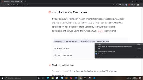 install laravel di laptop windows baraja coding