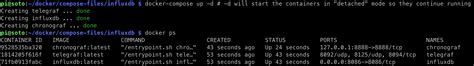 running influxdb on raspberry pi using docker compose