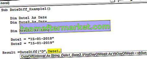 vba datediff ejemplo paso a paso para utilizar la función datediff