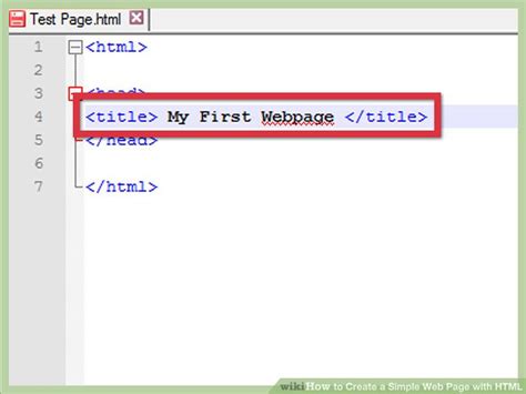 how to create a simple web page with html with examples