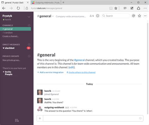 asp blog integrating with slack using asp