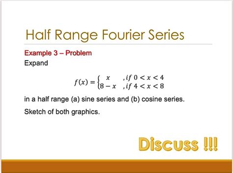 Solved Half Range Fourier Series Example 3 Problem Expand F X If 0