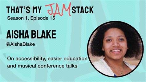 aisha blake on accessibility easier educating and musical conference