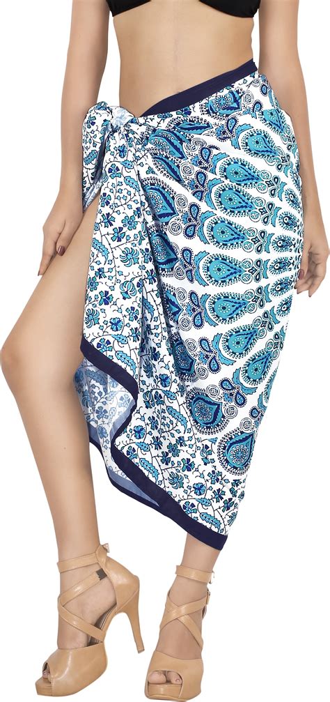 La Leela Womens Pareo Beach Swimsuit Bikini Wrap Swimwear Sarong