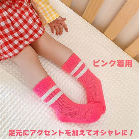 【楽天市場】【送料無料】ネオンカラー キッズソックス ライン ソックス 蛍光 靴下 子供用靴下 運動会 女の子 女児 男の子 男児 キッズ