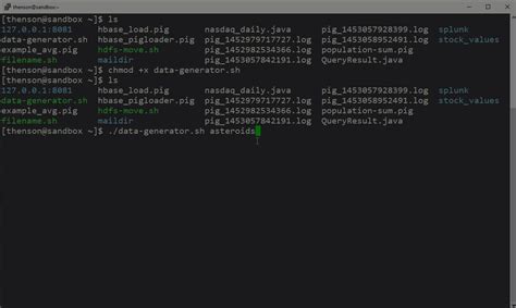 how to execute hbase script from the command line thomas